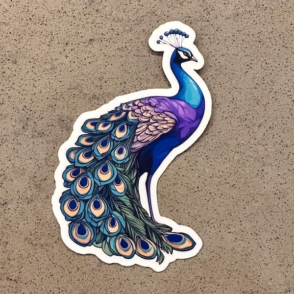 Peacock Stickers - Etsy