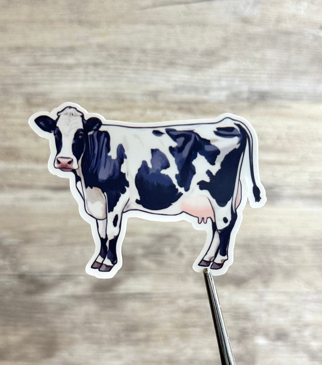 Handmade Holstein Cow Sticker: Waterproof Die Cut Decal - Etsy