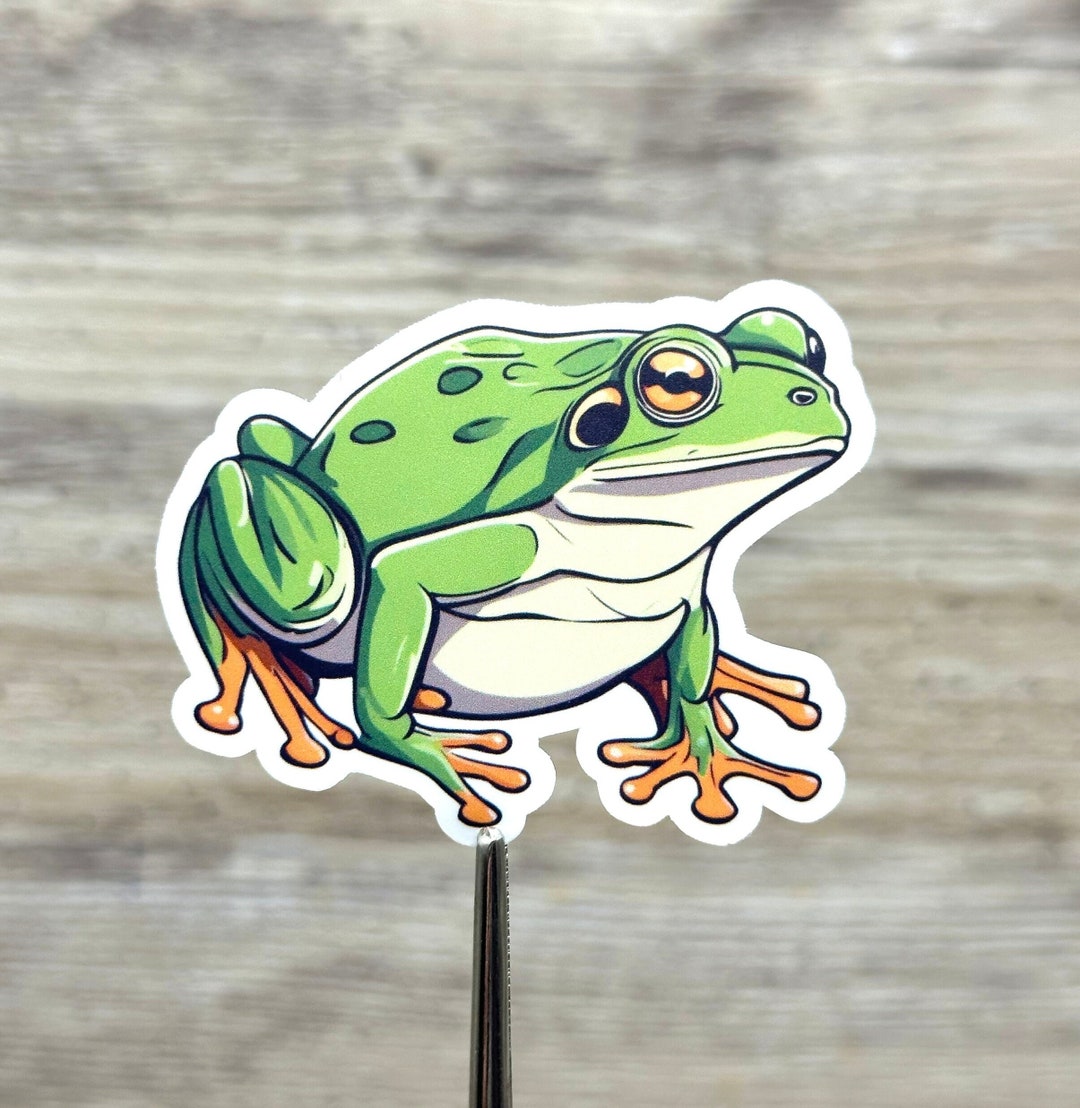 Tree Frog Prince Charming Sticker Handmade Die Cut Waterproof UV ...