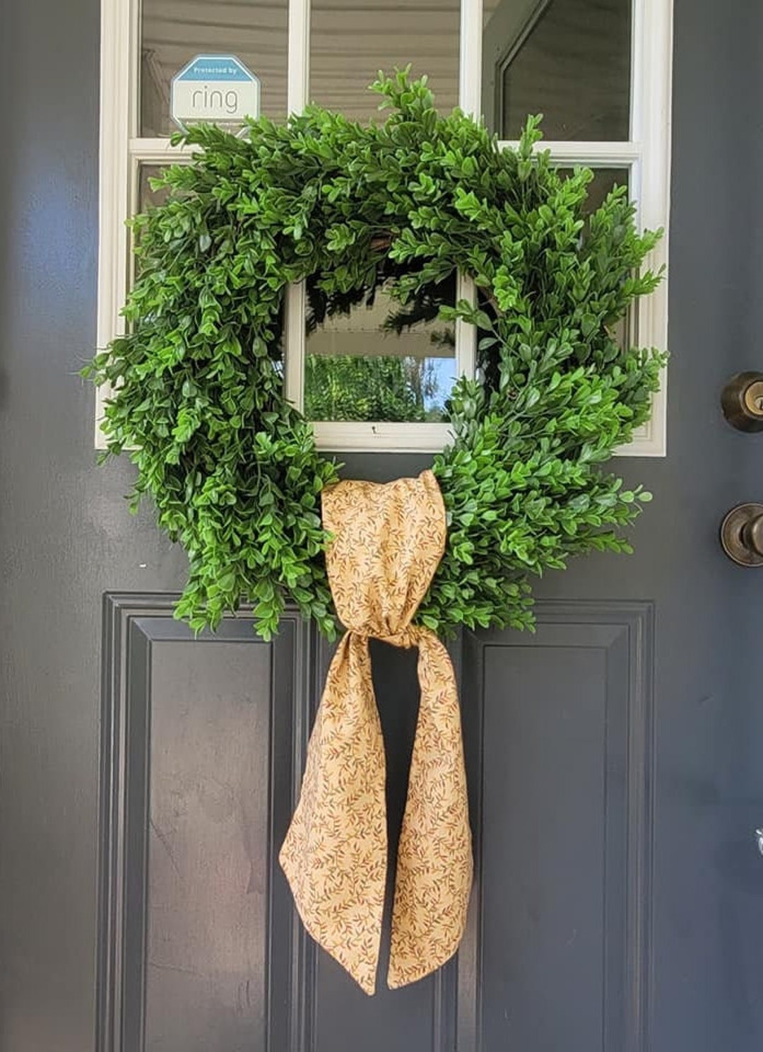 Spring Wreath Sash for Front Door Decor, Wreath Attachment, Dress Sash ...