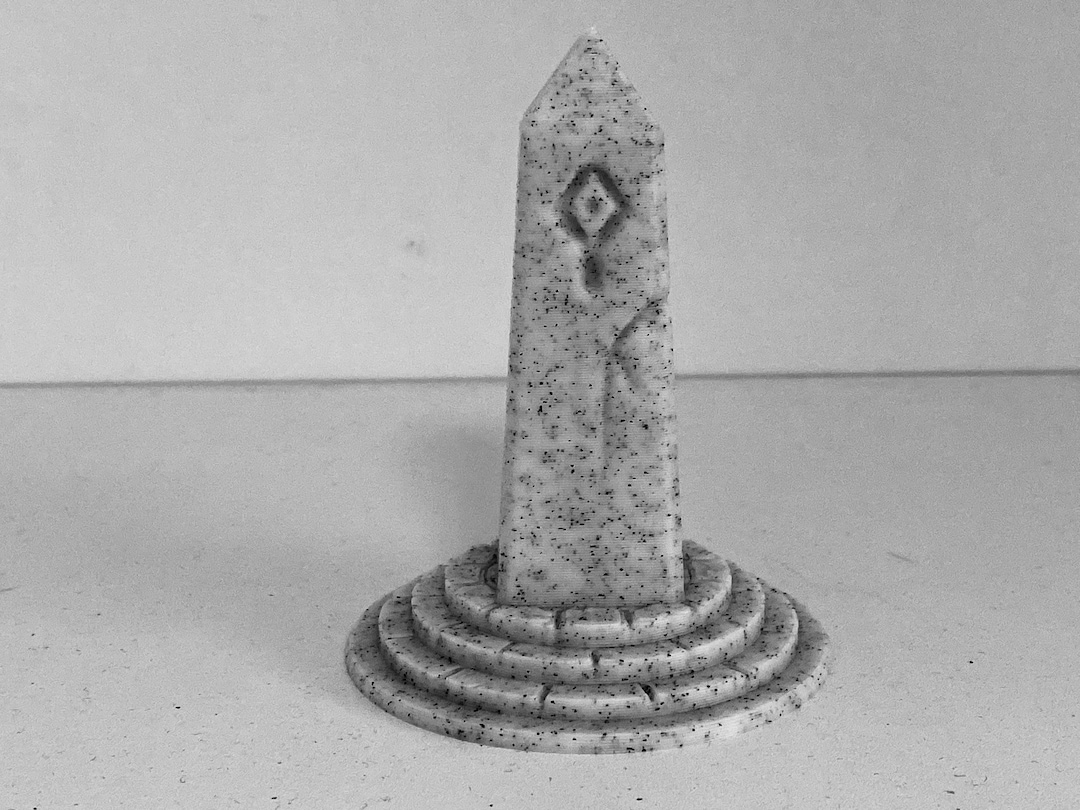 Terrarium Decoration "rune Pillar" - Marble Colored Terrarium Decor - Etsy