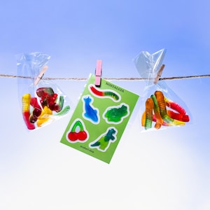 3D Stickers Gummy Сandy, Gummies, Jelly Sweets Aesthetic Puffy Sticker ...
