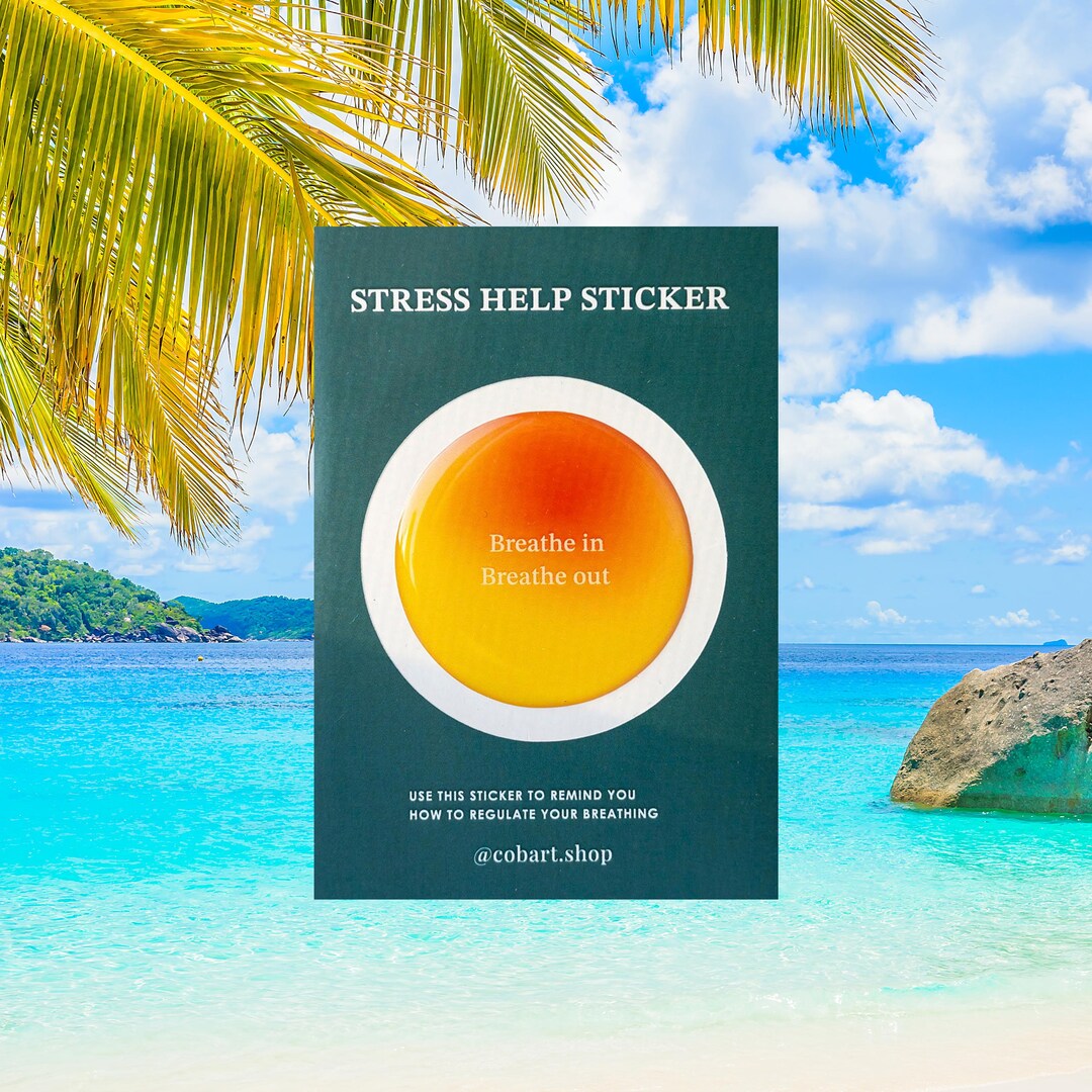 Stress Help 3D Sticker Best Gift for Friend Black Friday Laptop Decals ...