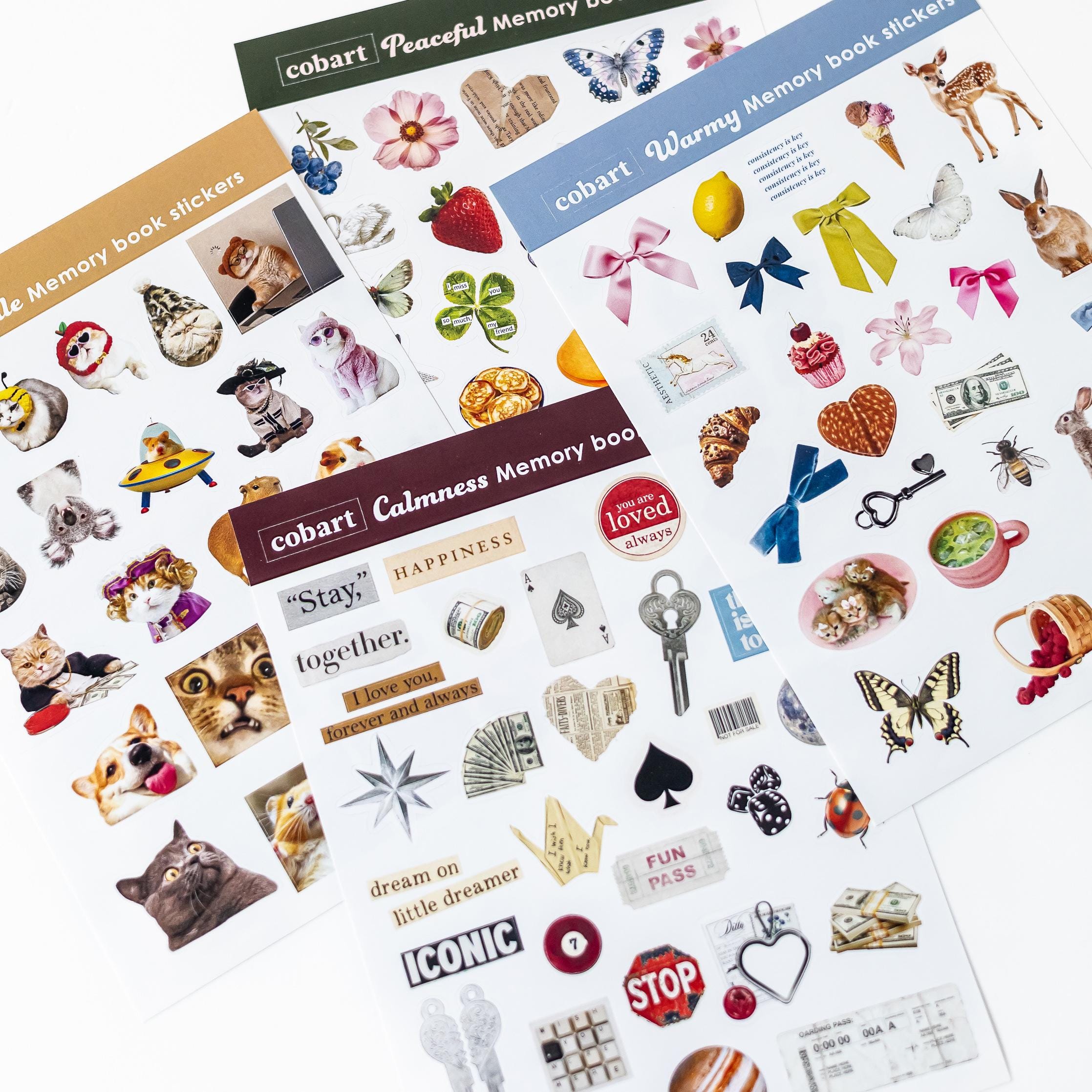 5 Scrapbook Sticker Packs for Journals, Planners, Notebooks, Diaries ...