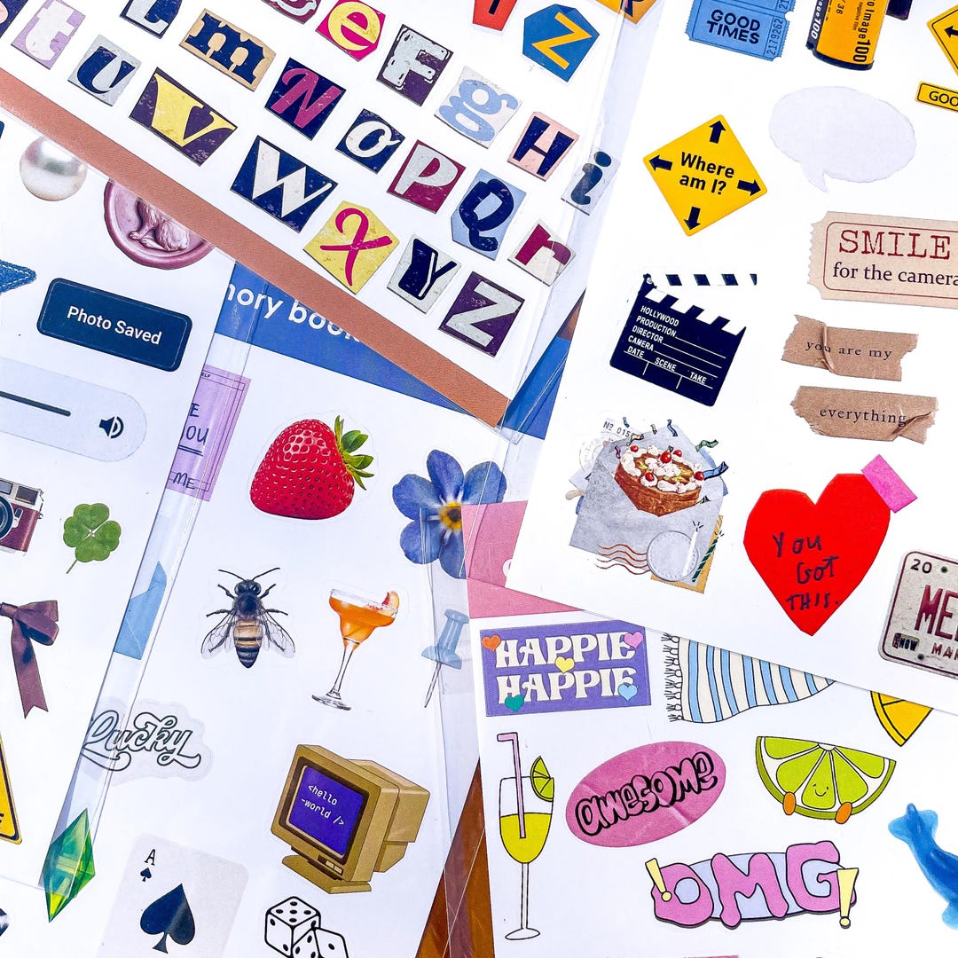 5 of A5 Scrapbook Paper Stickers for Albums and Journals - Etsy