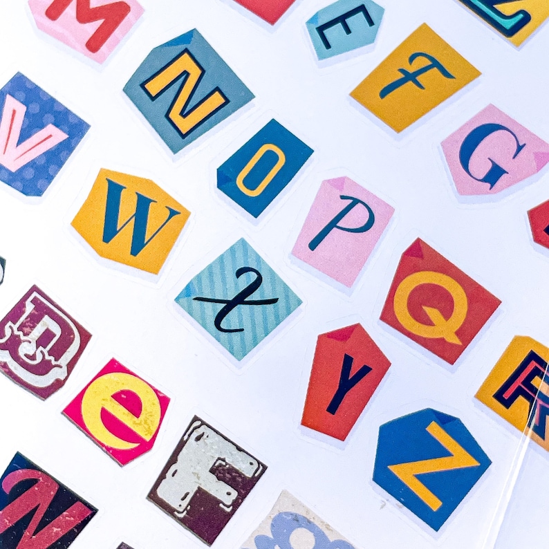 5 Sheets of Scrapbook Stickers for Journaling and Albums - Etsy
