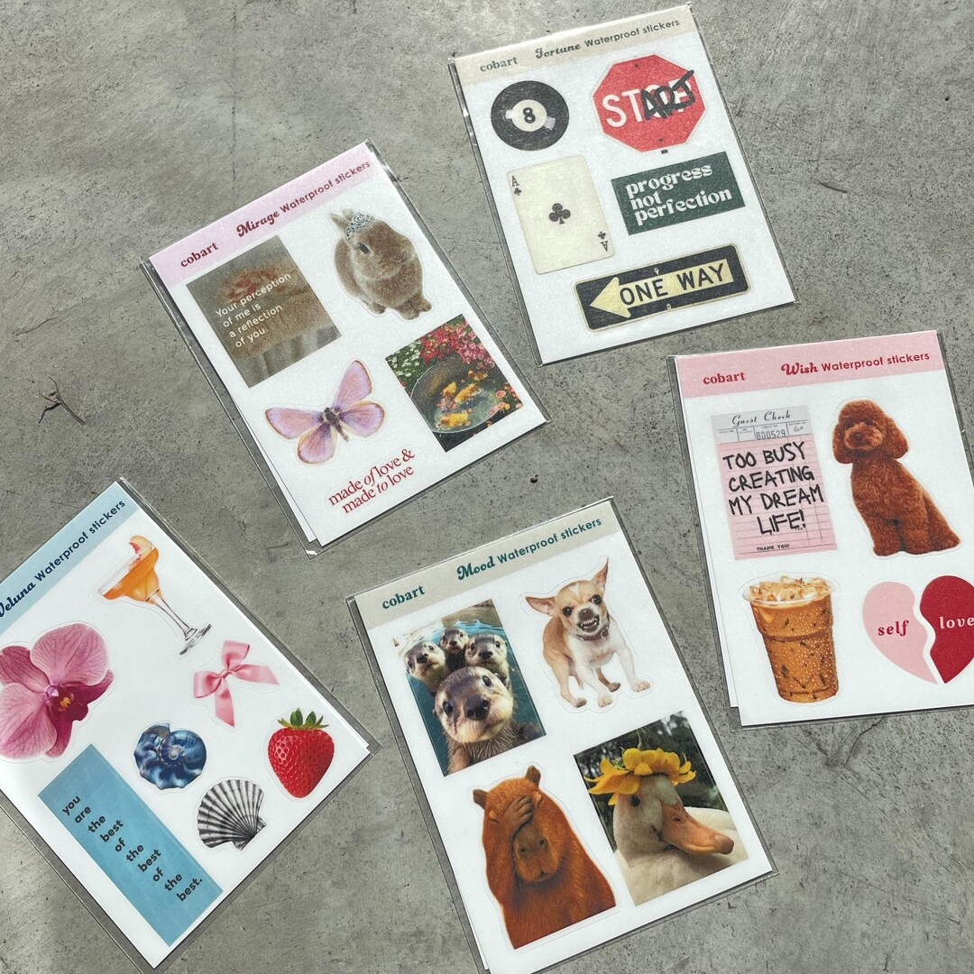 5 Packs of A7 Vinyl Stickers in One Order - Etsy
