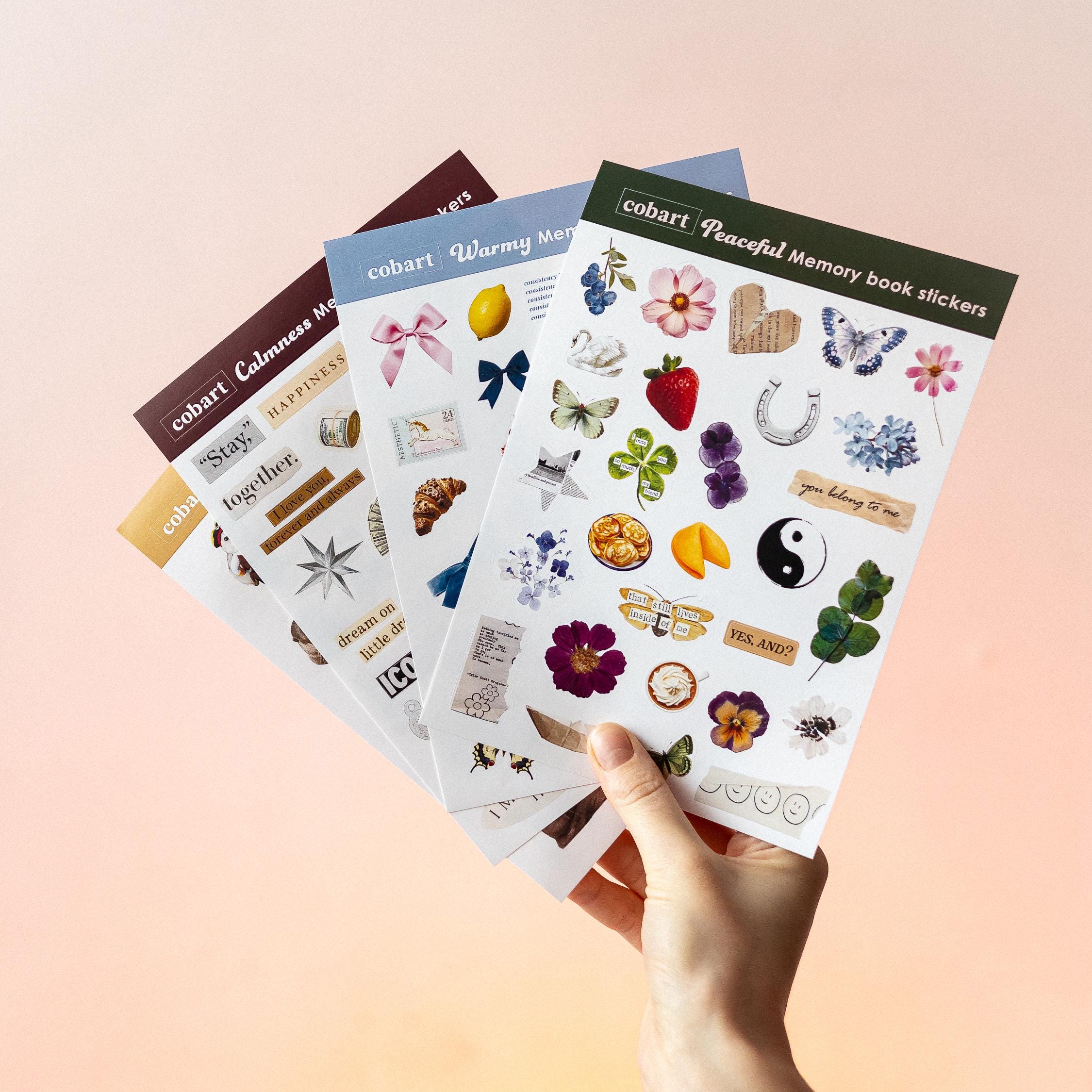 5 Scrapbook Sticker Packs for Journals, Planners, Notebooks, Diaries ...