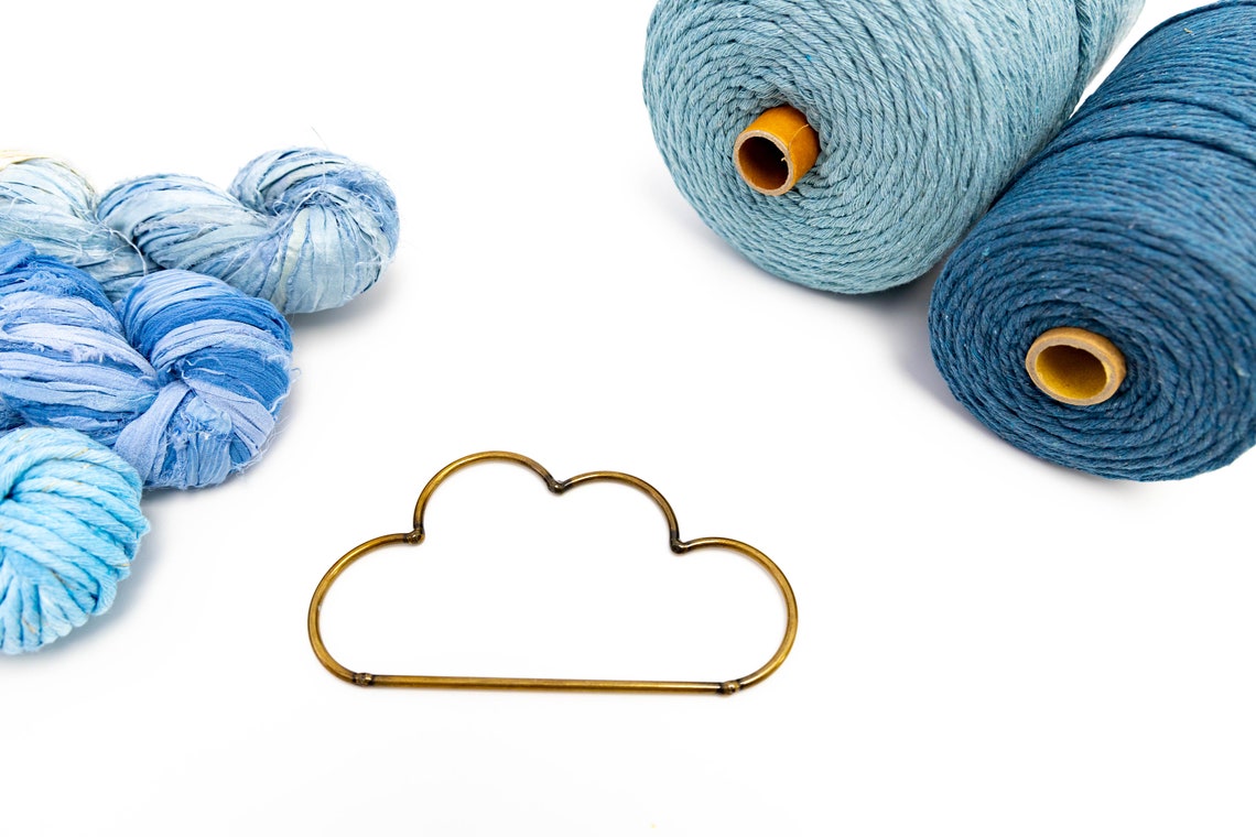 Copper Coloured Cloud Frame/macrame/cloud/cloud Wall Hanging - Etsy
