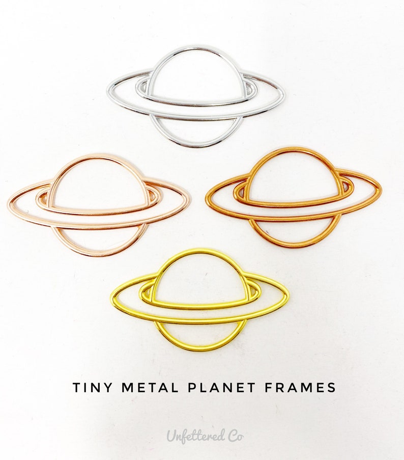 Ten-pack of Tiny Planet Frames / Boho Planet Charms / Galaxy - Etsy Canada