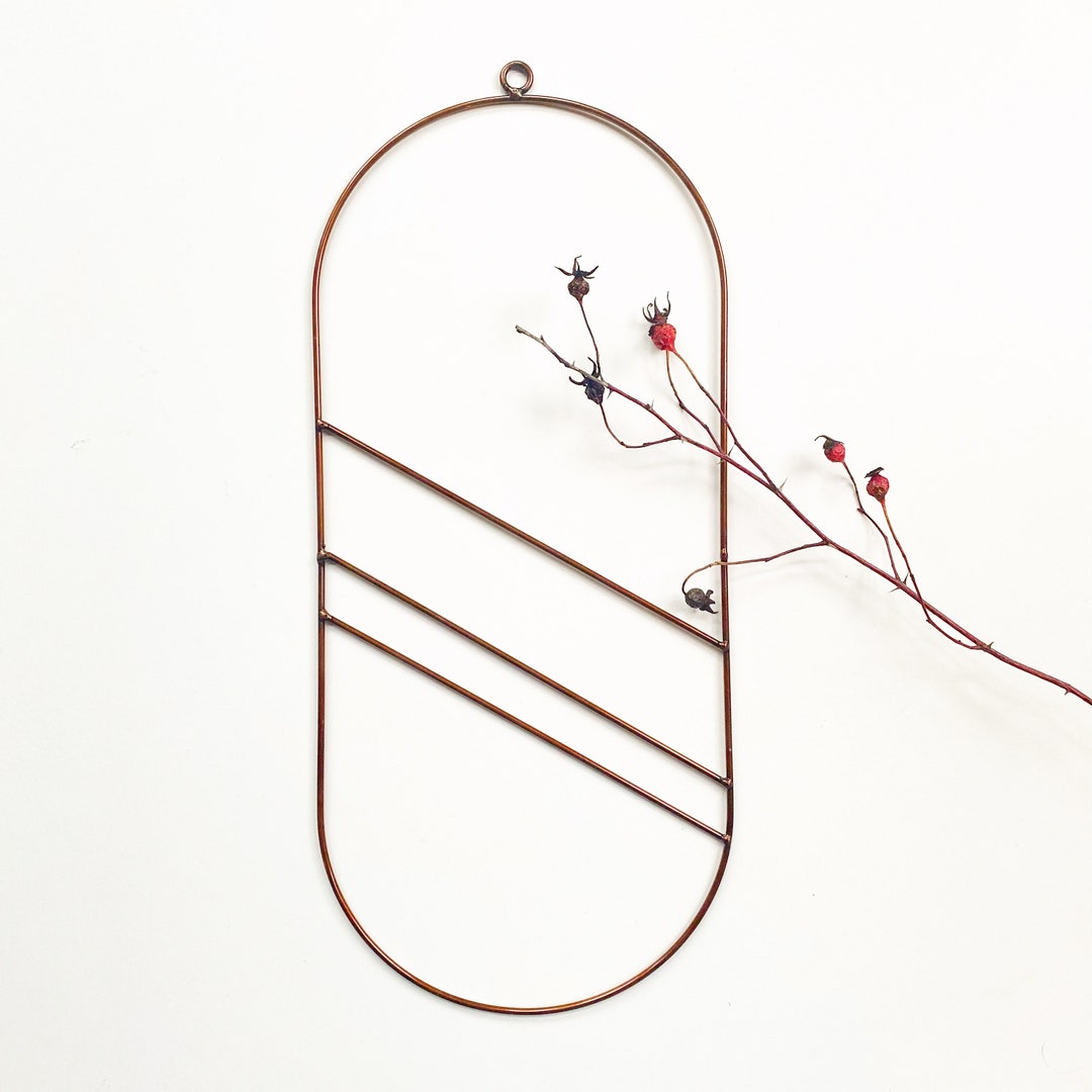 Geometric Capsule Frame / Midcentury Oval Loom / Capsule Oval Wall ...