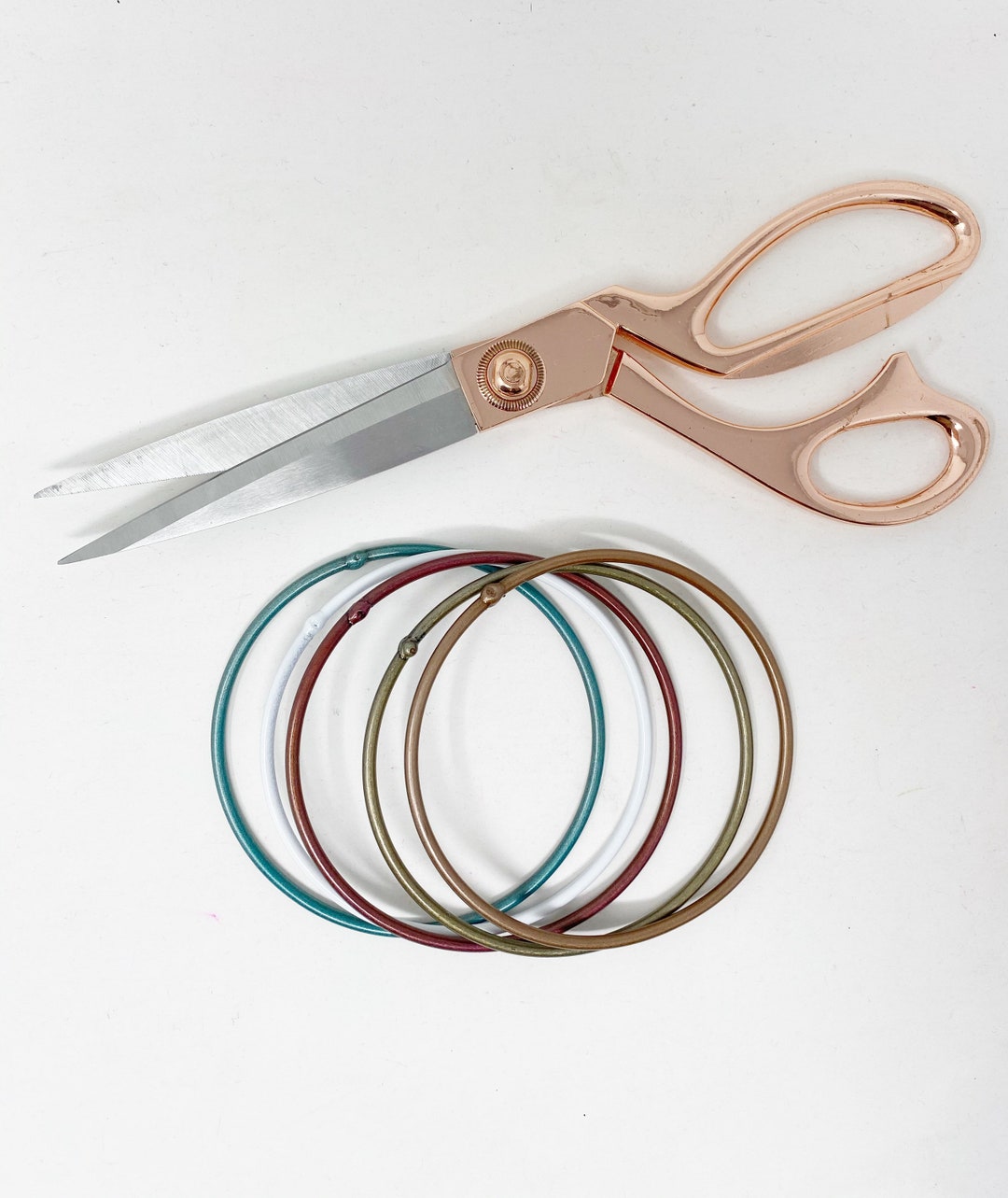 3” Metal Hoops / Sturdy Macrame Plant Hanger Rings / Copper Rings ...