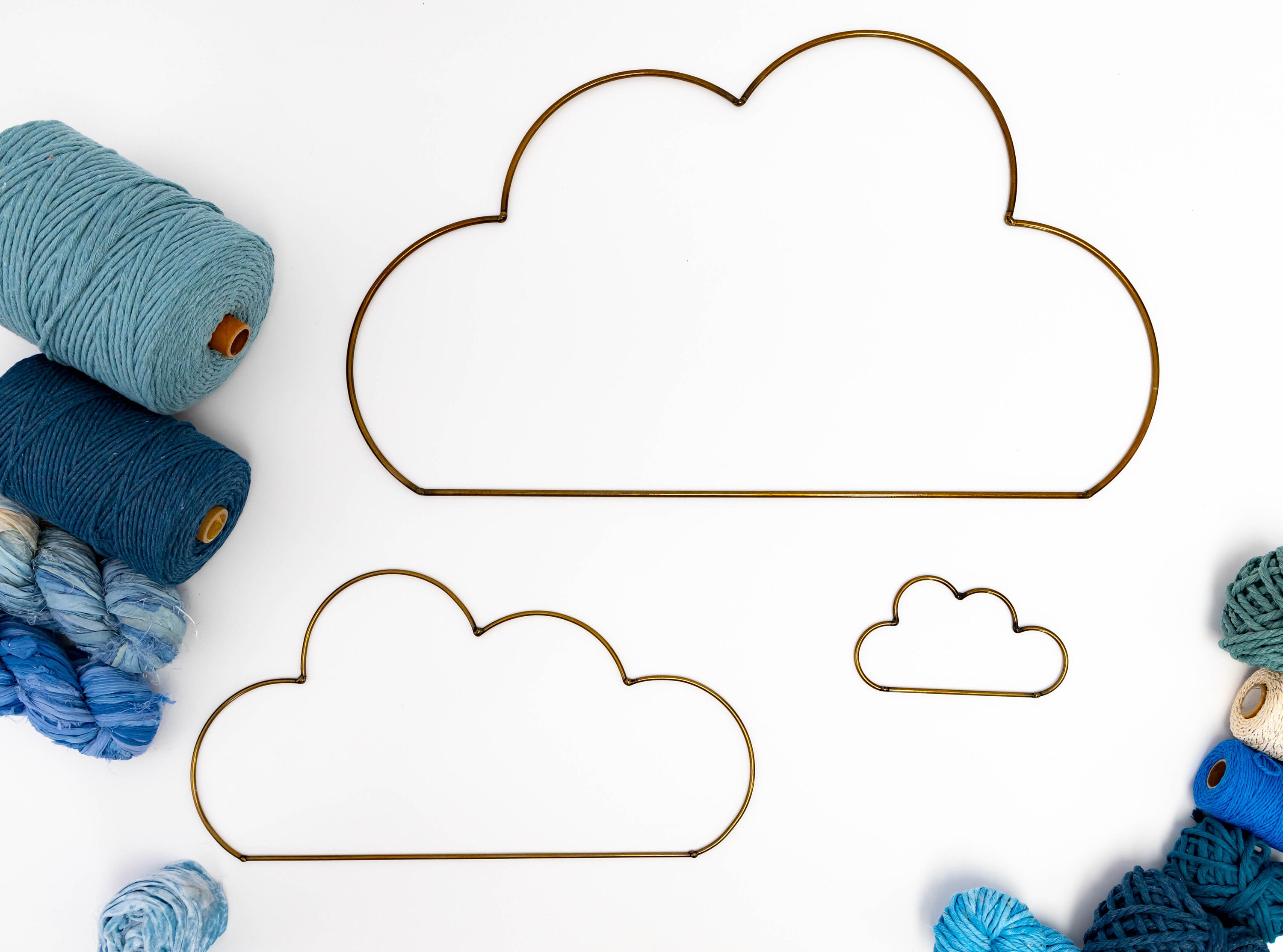 Copper Coloured Cloud Frame/macrame/cloud/cloud Wall Hanging - Etsy