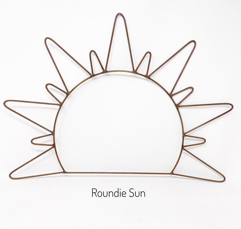Metal Sun /copper Coloured Sun Frame/macrame/suncatcher - Etsy