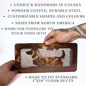 3 X 10 Custom Heating Vents / Powder Coated Metal Floor Ducts ...