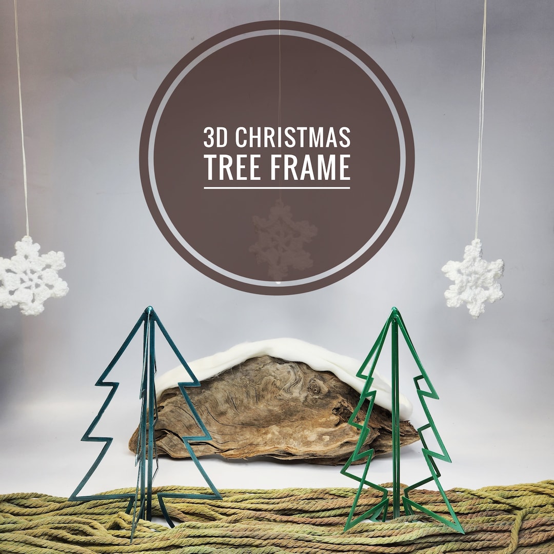 3D Metal Christmas Tree Frame: Holiday Ornament Loom - Etsy