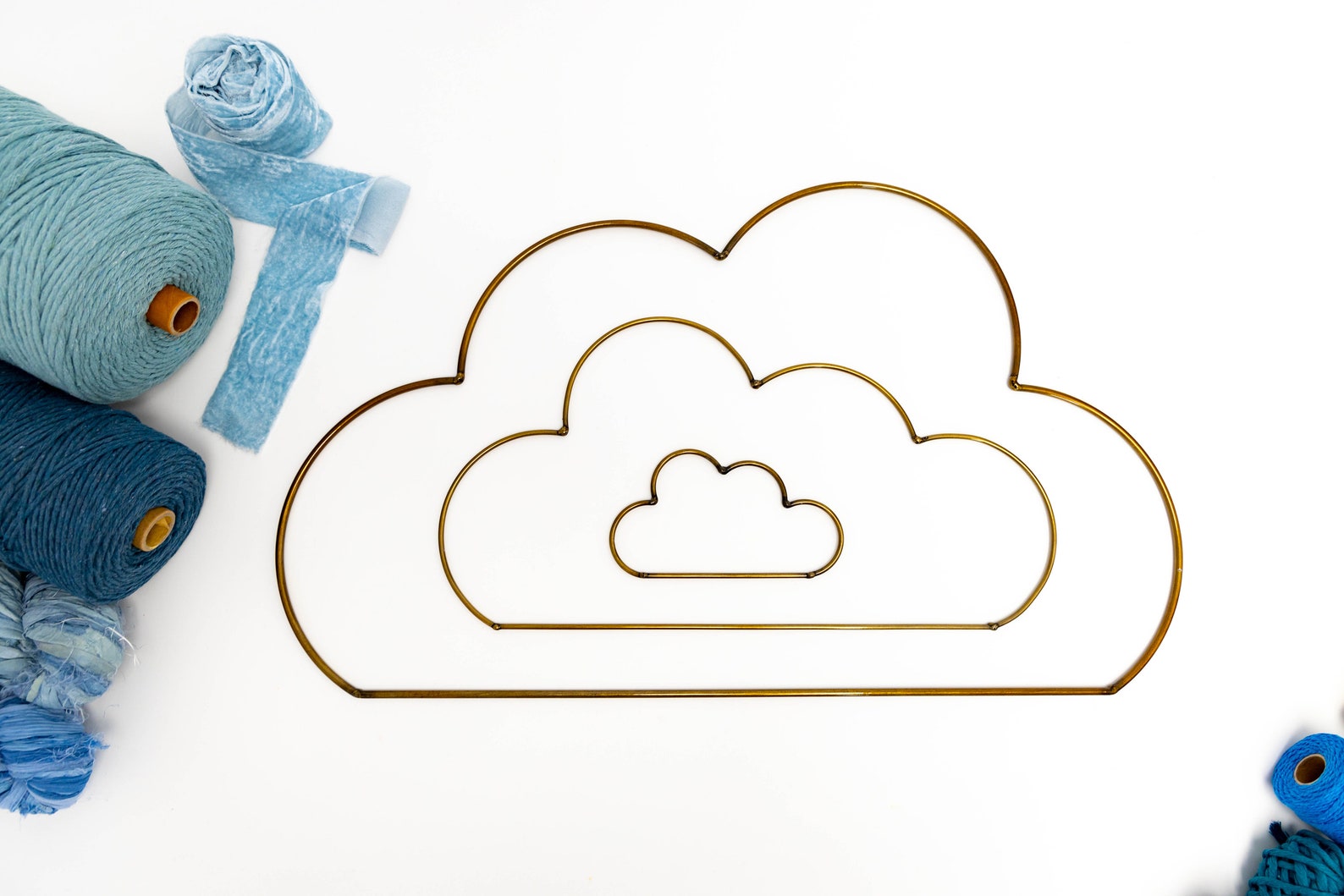 Copper Coloured Cloud Frame/macrame/cloud/cloud Wall Hanging - Etsy