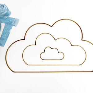 Copper Coloured Cloud Frame/macrame/cloud/cloud Wall Hanging /cloud ...