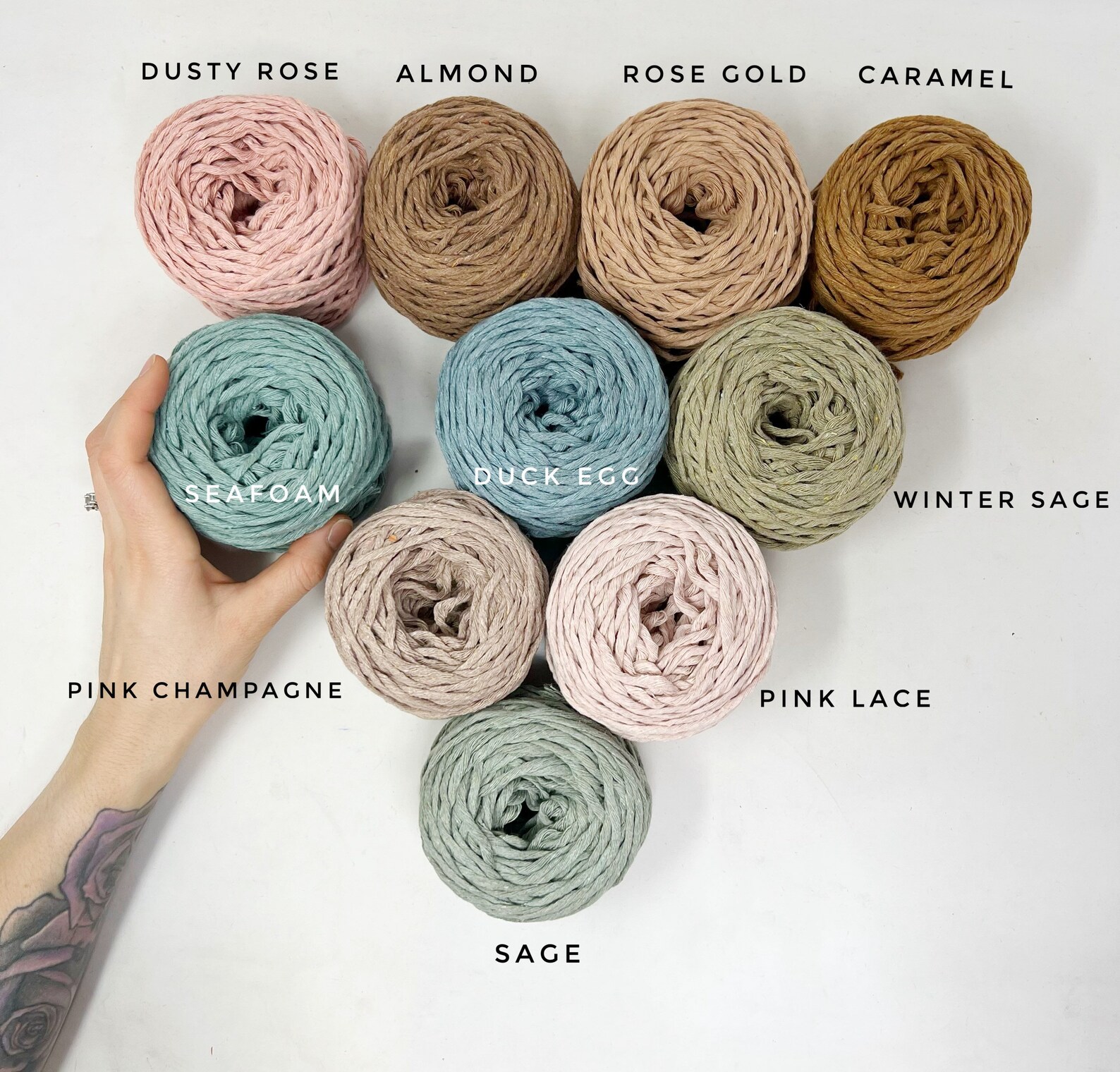 2mm Macrame String/6-pack Bulk String/colouful Warp | Etsy