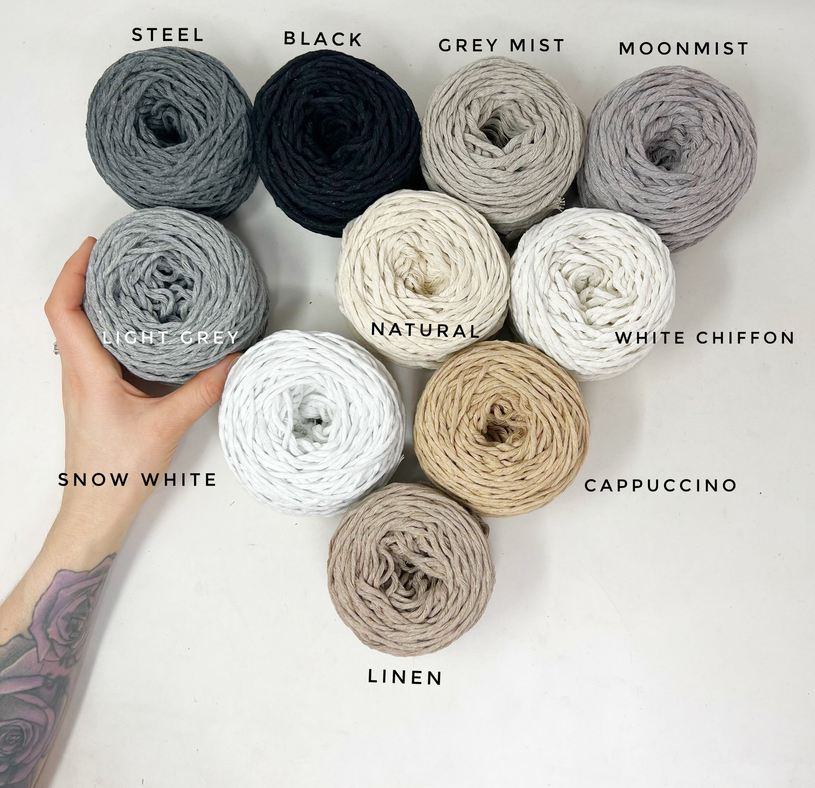 2mm Macrame String/6-pack Bulk String/colouful Warp | Etsy