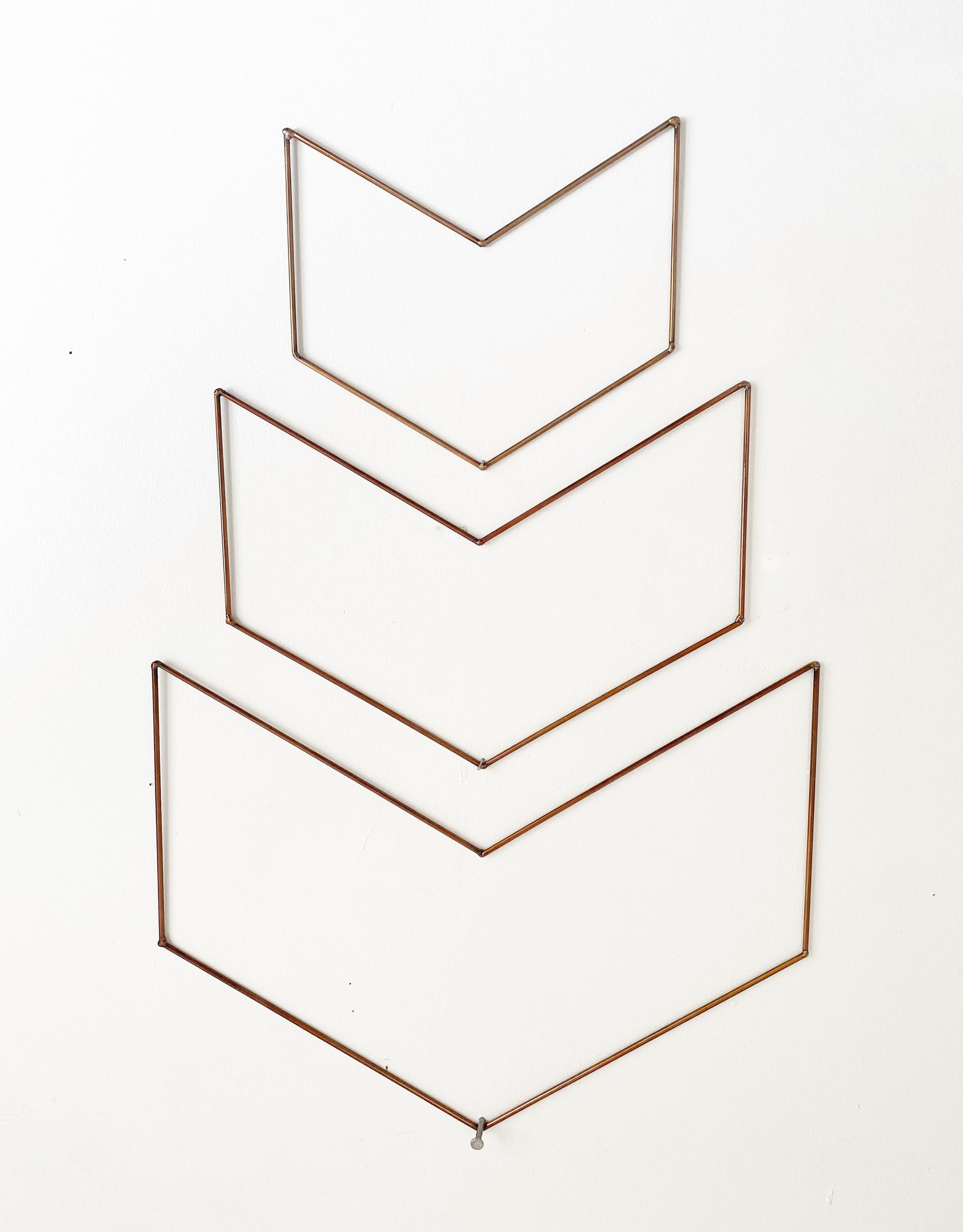 Chevron Metal Frames / Chevron Looms / Chevron Wall Shapes / - Etsy Canada