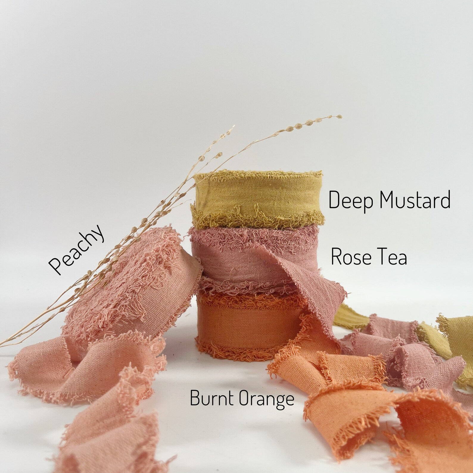 Cotton Fuzzy Ribbon Rolls / 1.5 Cotton Frizzy Ribbon / Frayed - Etsy