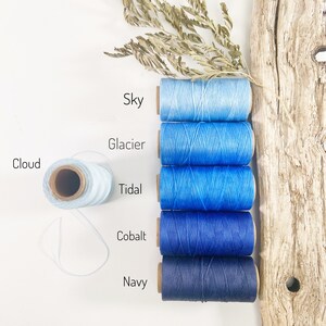 1mm Waxed Polyester Cord / 5-pack Choose Your Own Colours / Flat Waxed ...