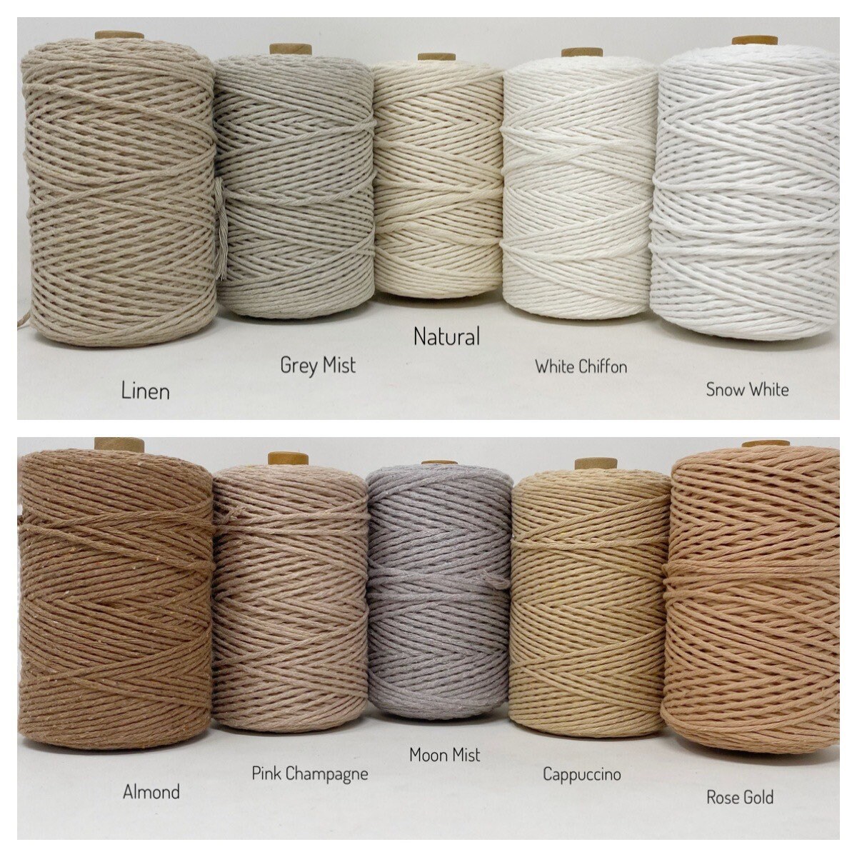 2mm Macrame String/1000 Ft Coloured Macrame Cord/soft Cotton - Etsy Canada