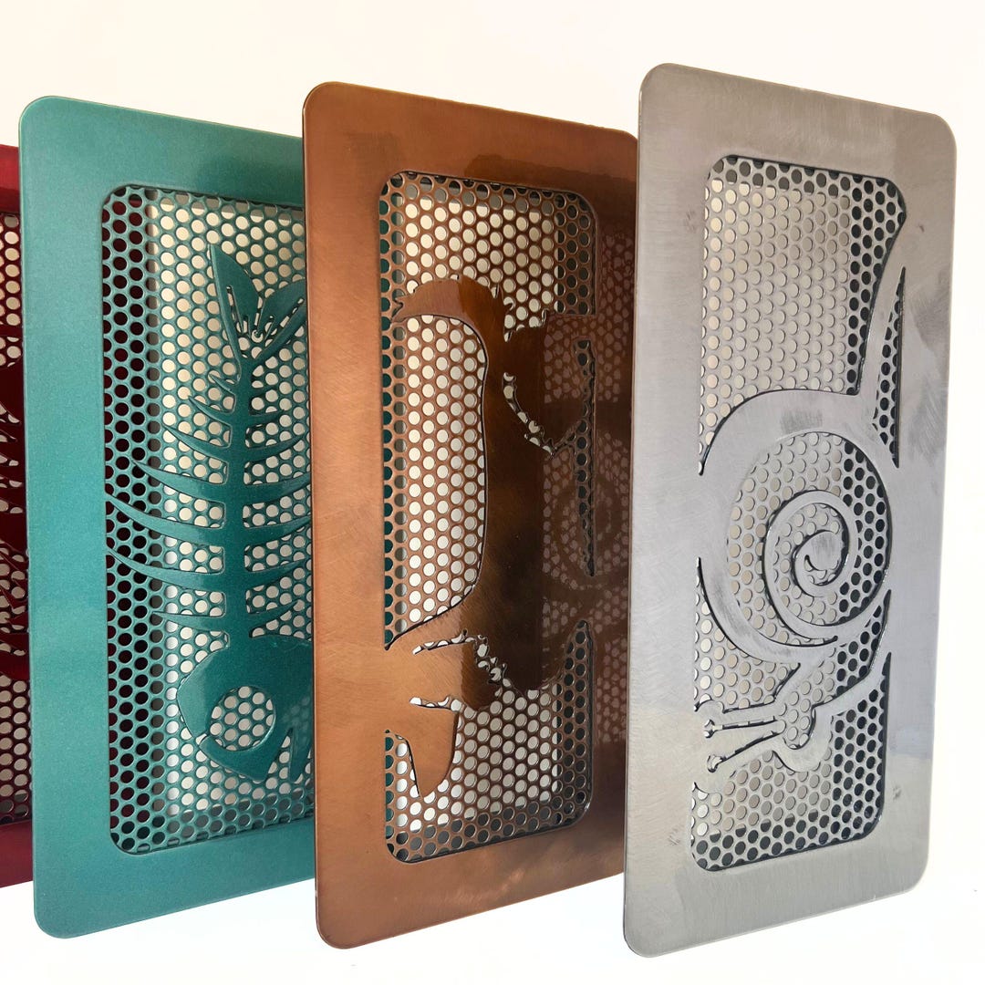 4 X 12 Custom Heating Vents / Powder Coated Metal Floor Ducts ...