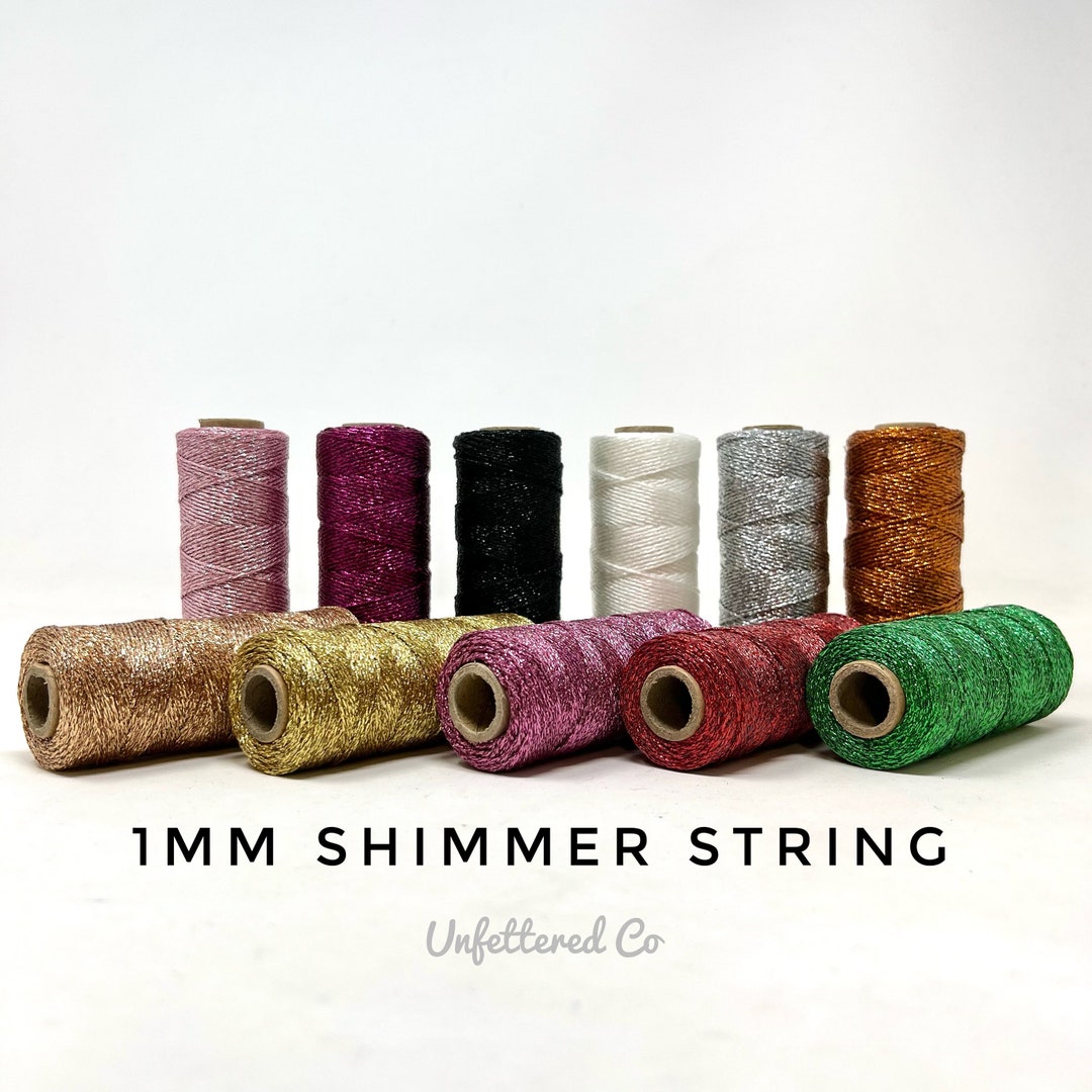 Metallic 1mm Shimmer String/1mm Lurex Shimmer String/ Copper - Etsy