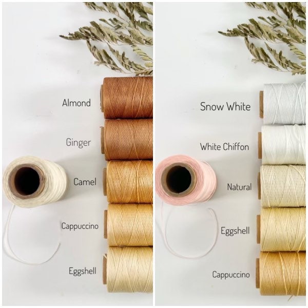 1mm Waxed Polyester Cord / 5-pack Choose Your Own Colours / - Etsy