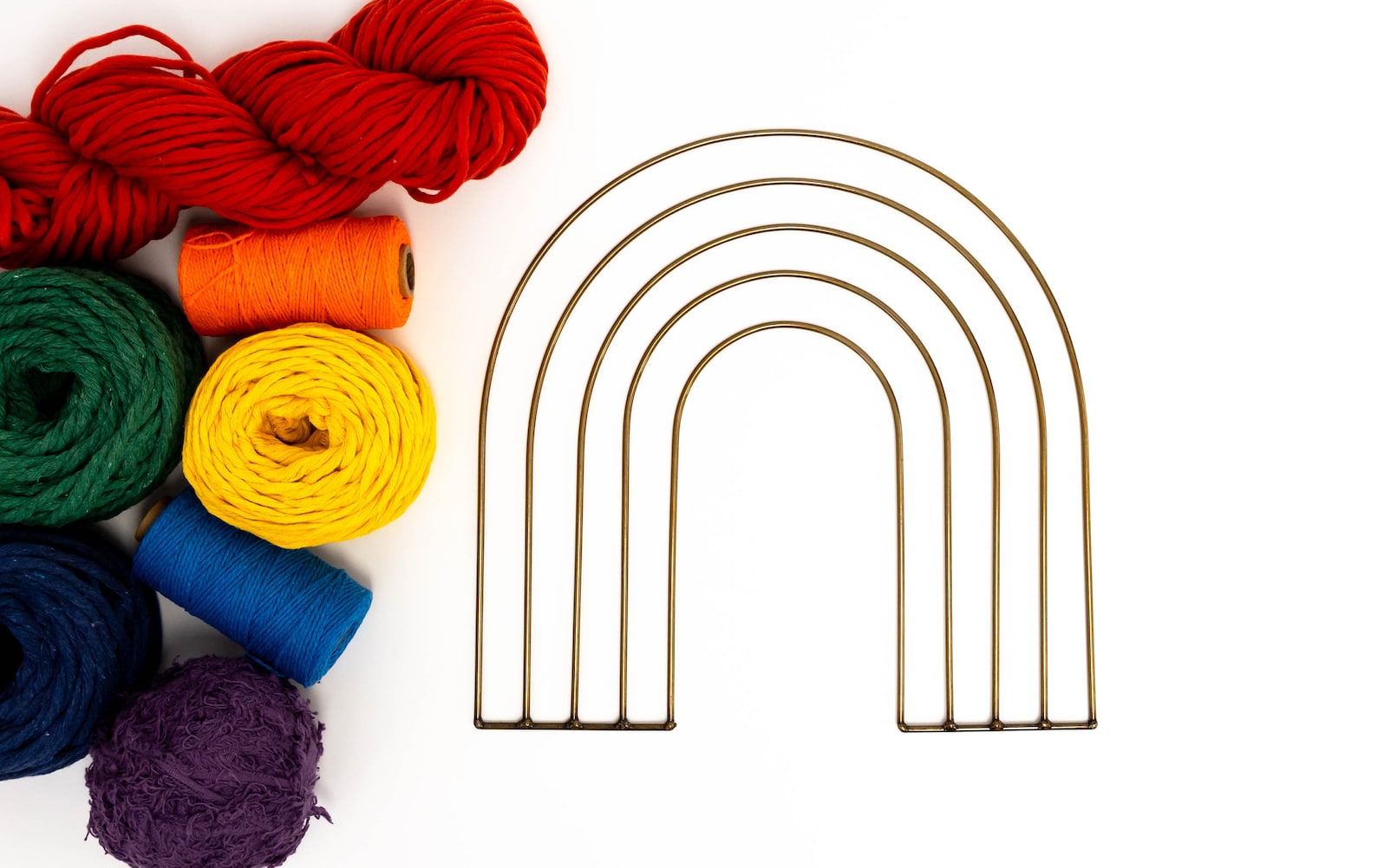 Midcentury Modern Rainbow Frame / Woven Rainbow / Fibre - Etsy