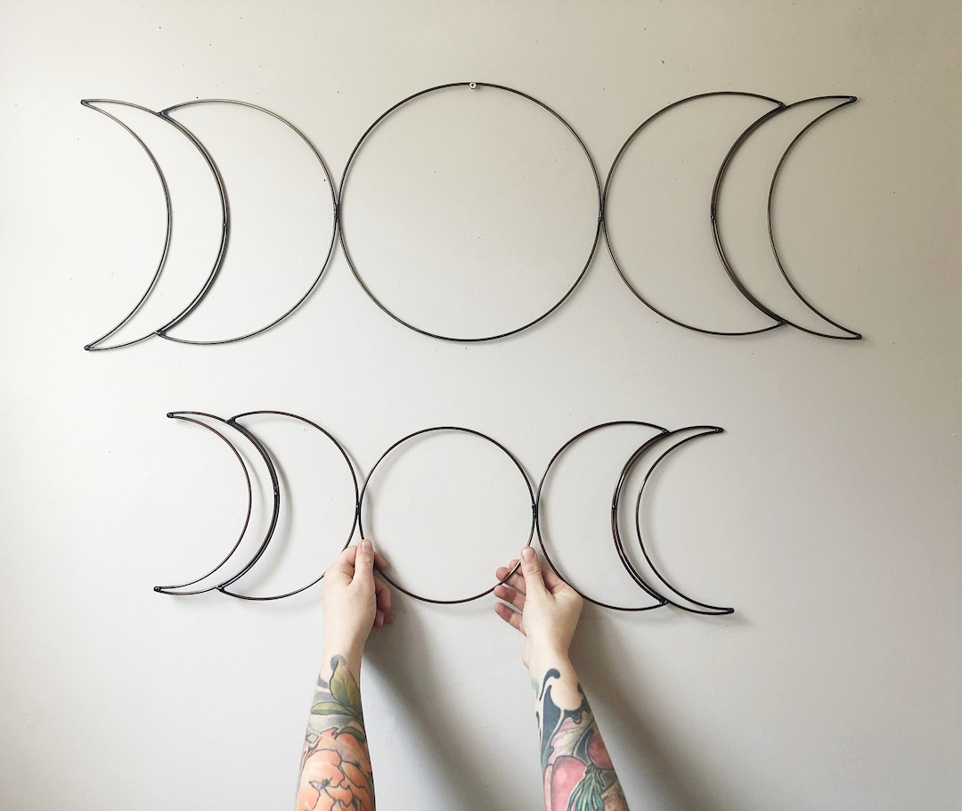 Metal Moon Phase Craft Frames: Macrame Dreamcatcher Supplies - Etsy