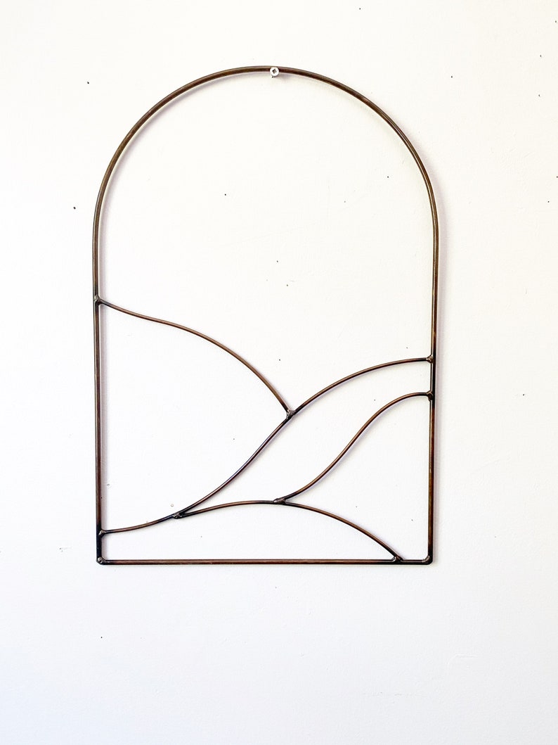 Copper Arch Frame/landscape Loom/diy Macrame Landscape Wall | Etsy