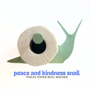 Snail Toilet Paper Roll Holder / Cute Toilet Paper Dispenser / Snail ...
