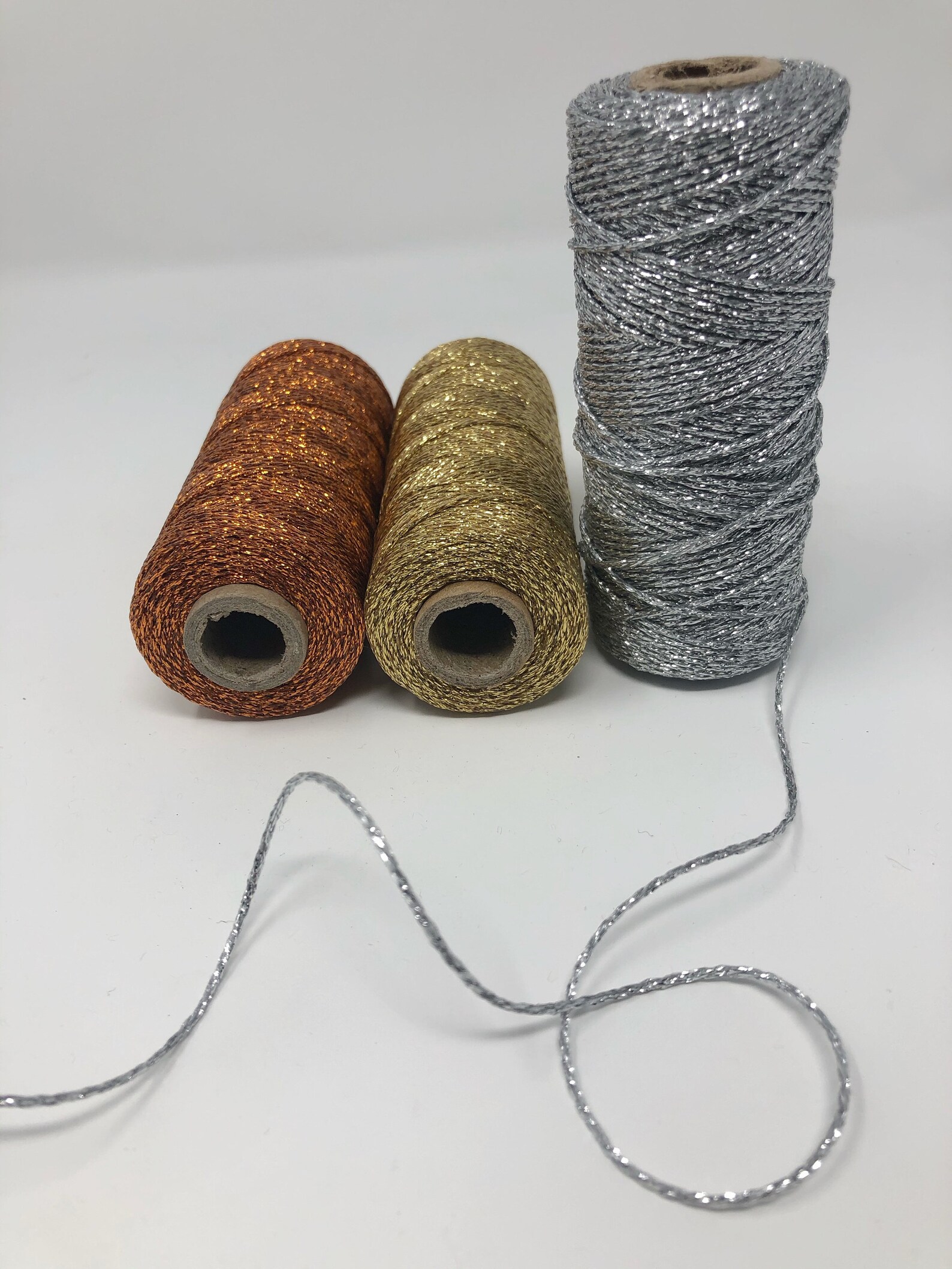 Three-pack of Metallic String/1.5mm Shimmer String/ Copper | Etsy