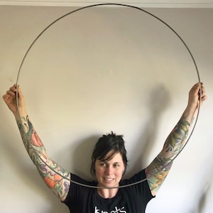 XL Metal Hoop: Welded Steel Frame for Macrame, Weaving & Dreamcatchers ...
