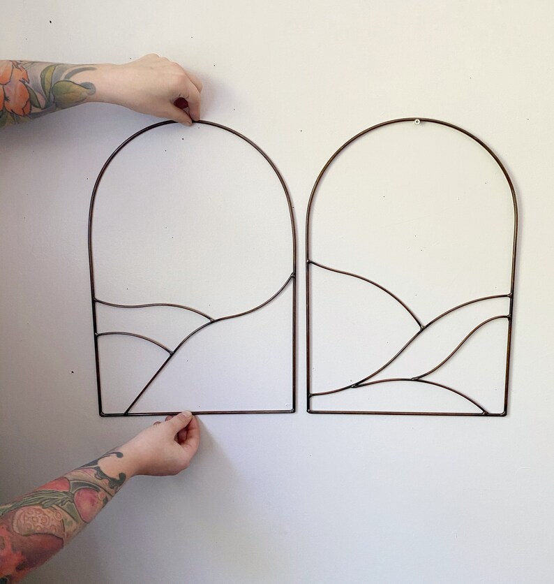 Copper Arch Frame/landscape Loom/diy Macrame Landscape Wall | Etsy