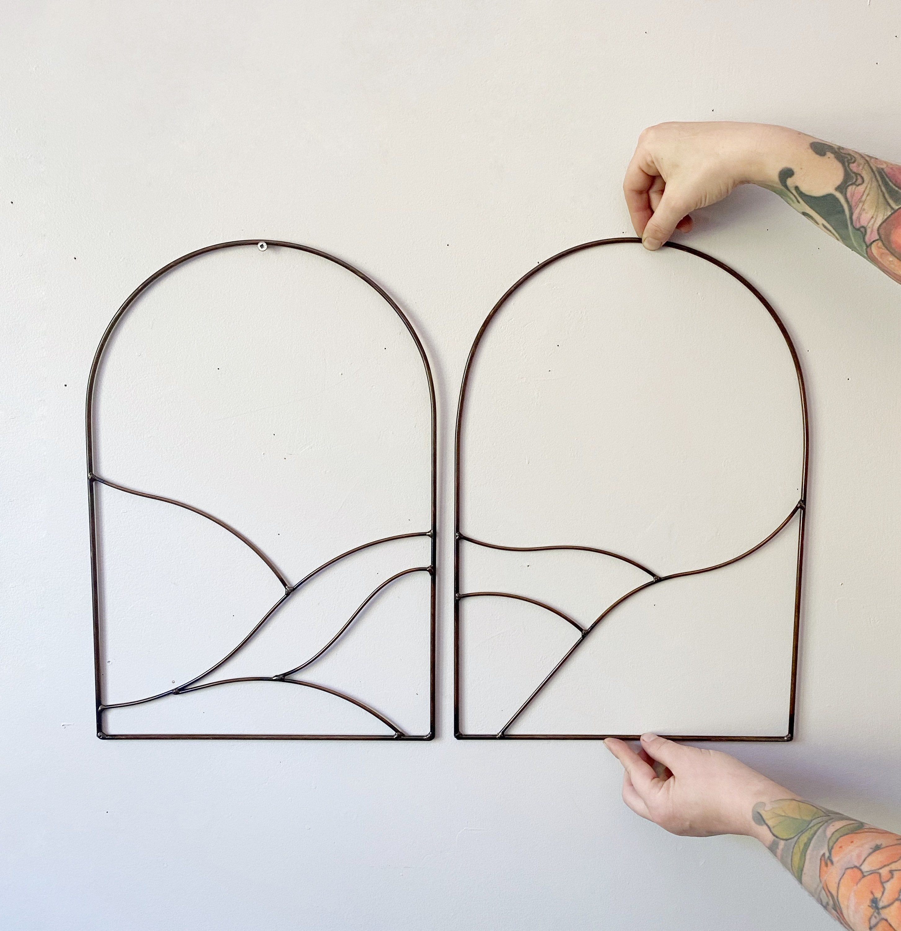 Copper Arch Frame/landscape Loom/diy Macrame Landscape Wall | Etsy