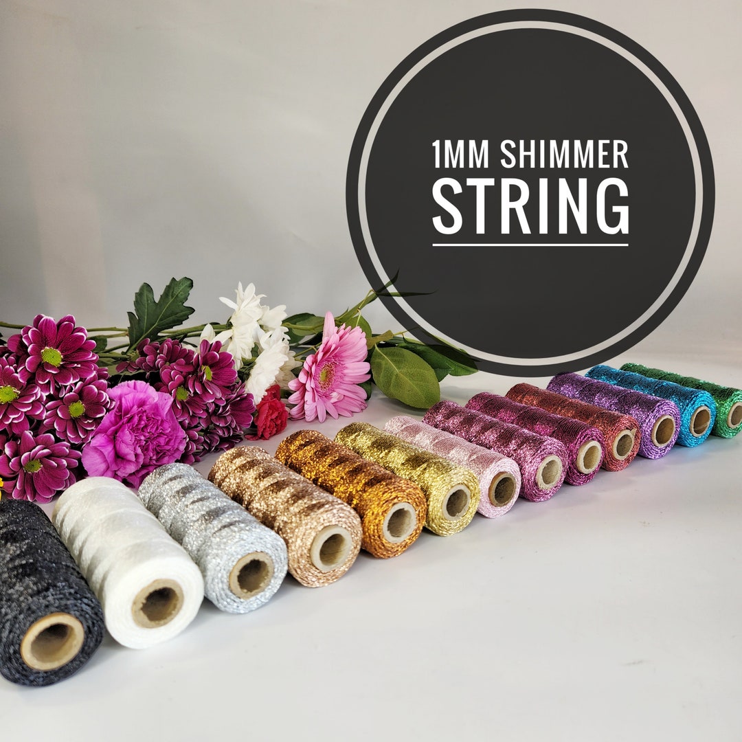 Metallic Shimmer String: 1mm Lurex Cord for Jewelry & Gift Wrapping - Etsy