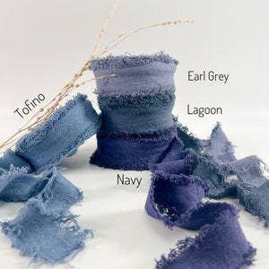 Cotton Fuzzy Ribbon Rolls / 1.5 Cotton Frizzy Ribbon / Frayed Edge ...