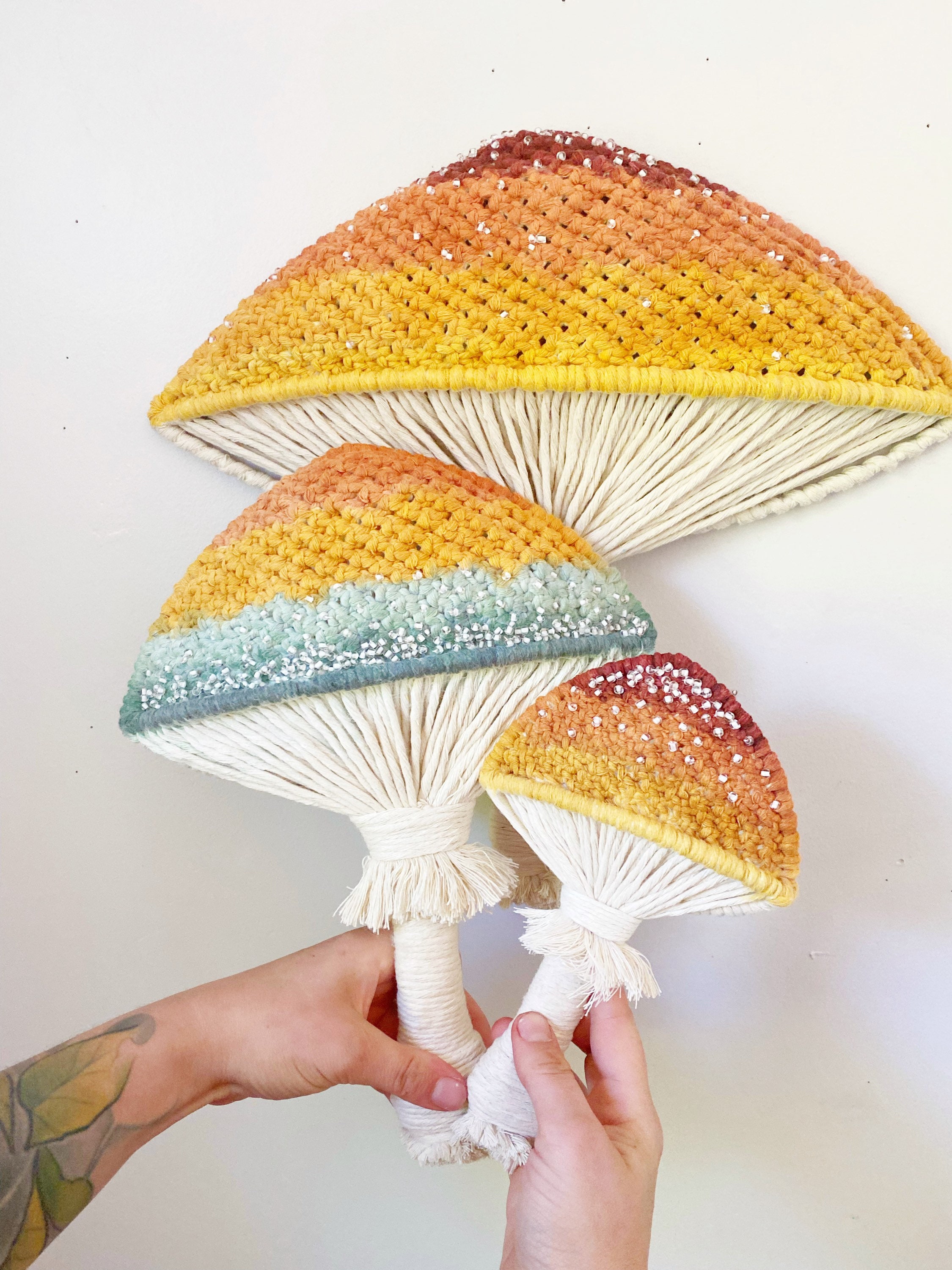 Mushroom Frame / 3D Macrame Mushroom/ DIY Magic Mushroom Gift/ | Etsy