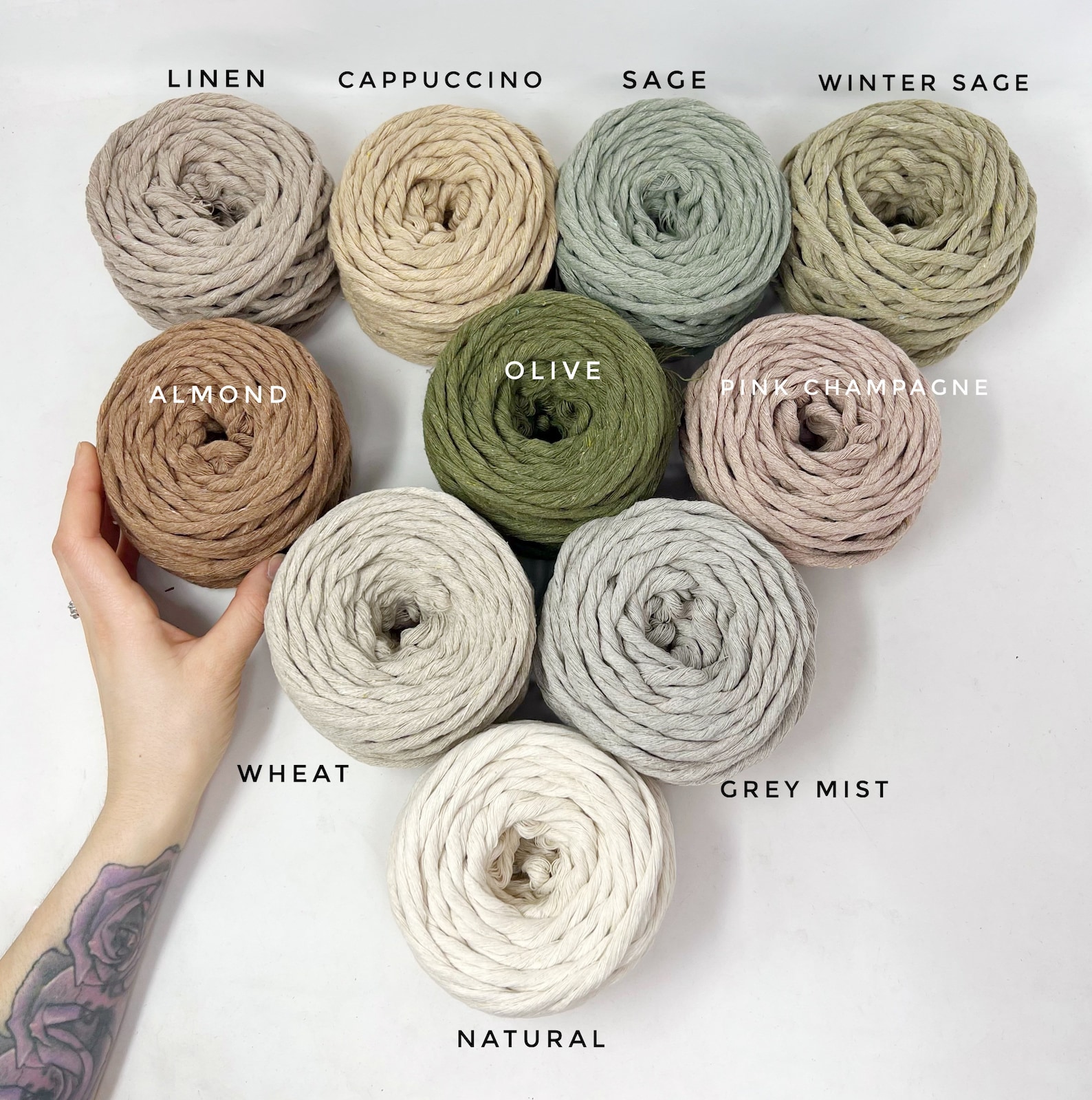 5mm Macrame String/4-pack or 6-pack / Chunky Rope/cotton | Etsy Canada