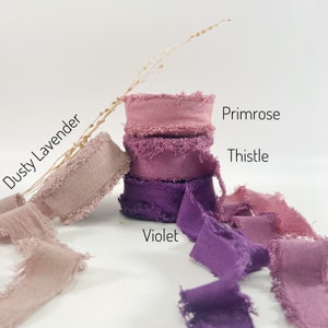 Cotton Fuzzy Ribbon Rolls / 1.5 Cotton Frizzy Ribbon / Frayed Edge ...