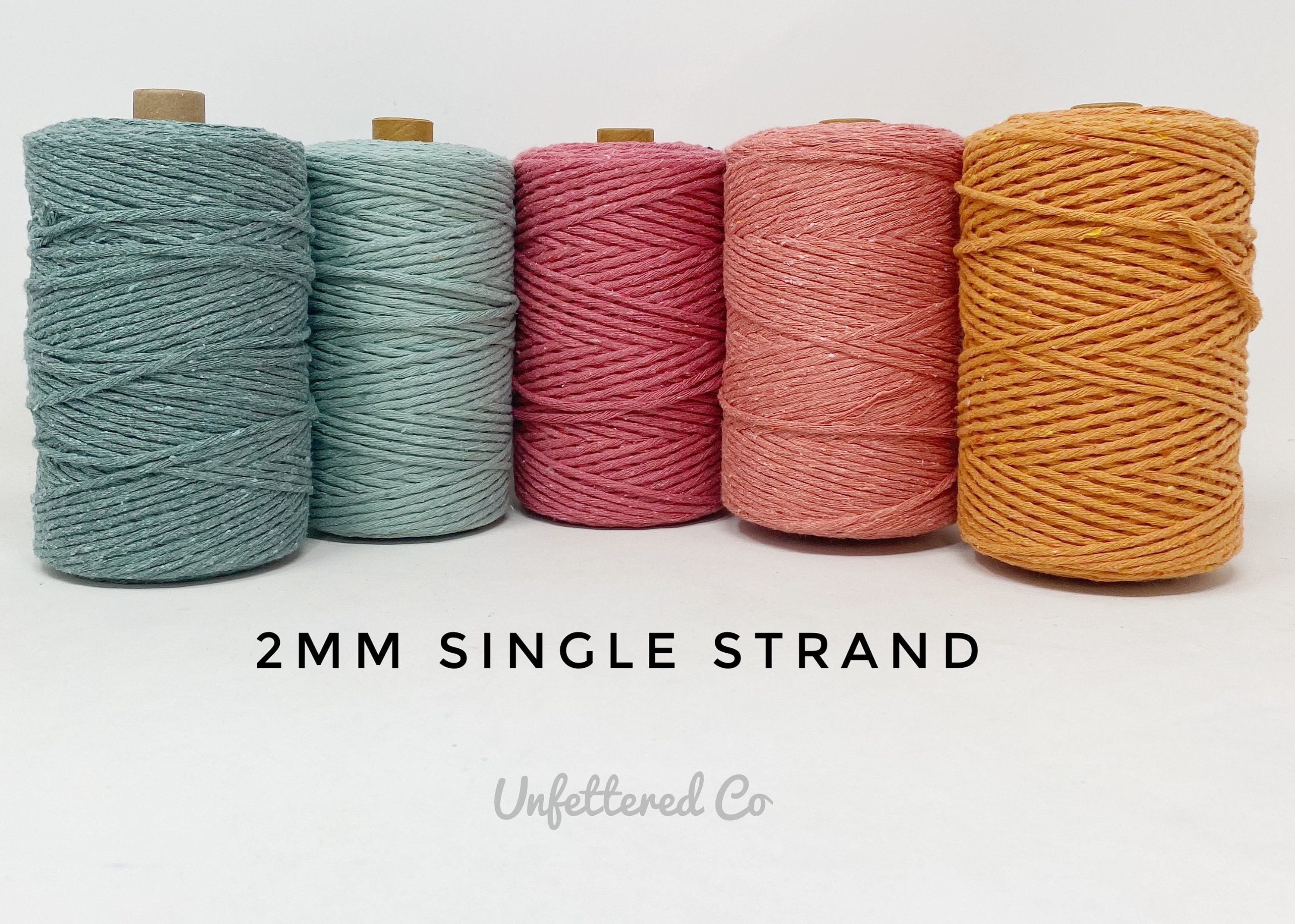 2mm Macrame String/1000 Ft Coloured Macrame Cord/soft Cotton - Etsy Canada