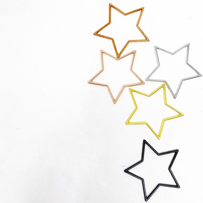 Tiny Star Frames / Star Charms / Mini Star Ornament Frame / | Etsy