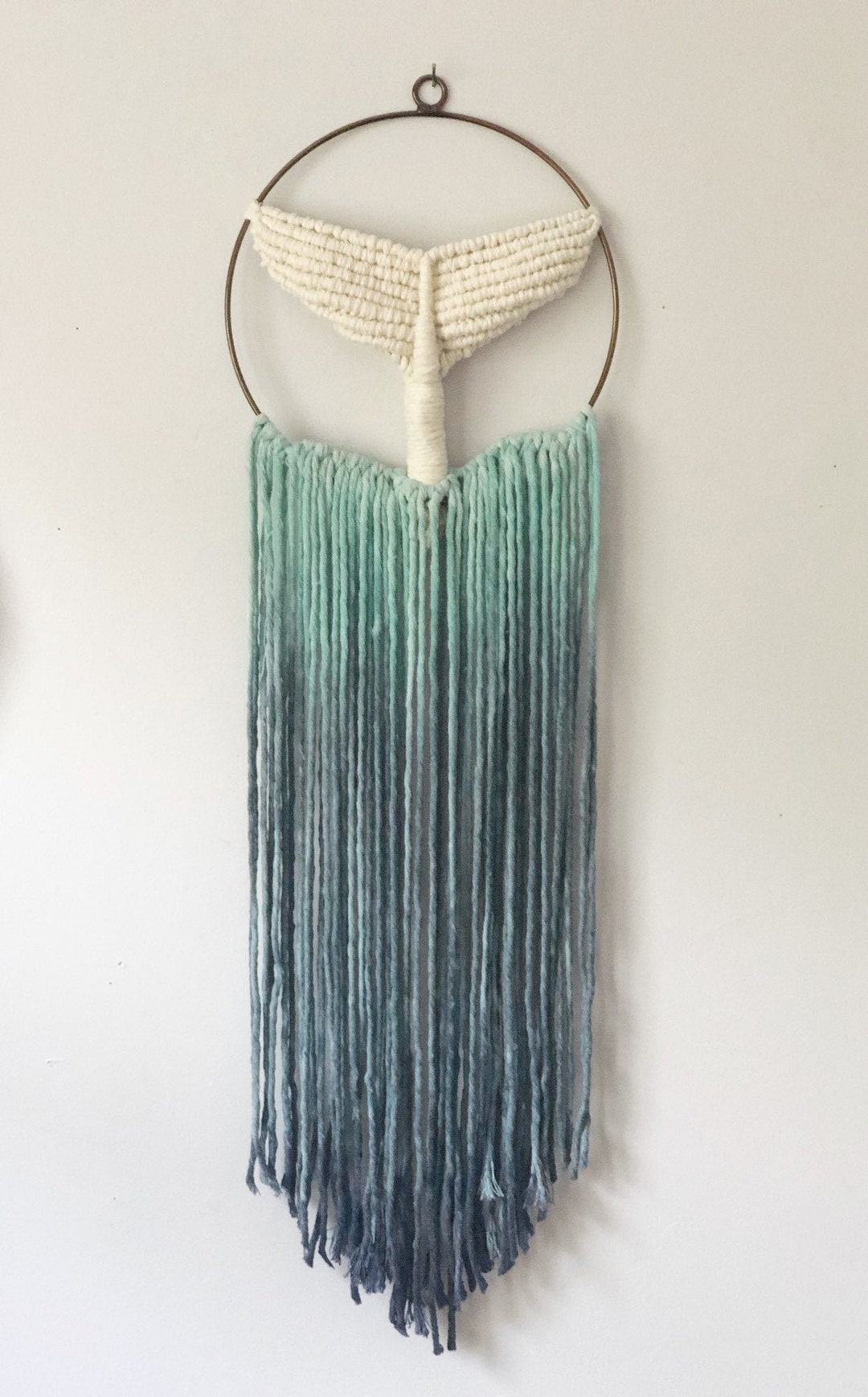 Whale Tail/modern Macrame/macrame Wall Hanging/dreamcatcher/whale Tail ...