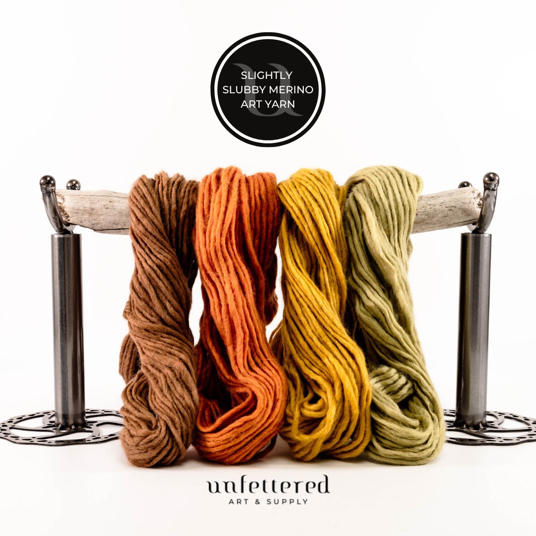 Slubby Merino Art Yarn: Super Bulky 100% Wool, 150 Ft - Etsy
