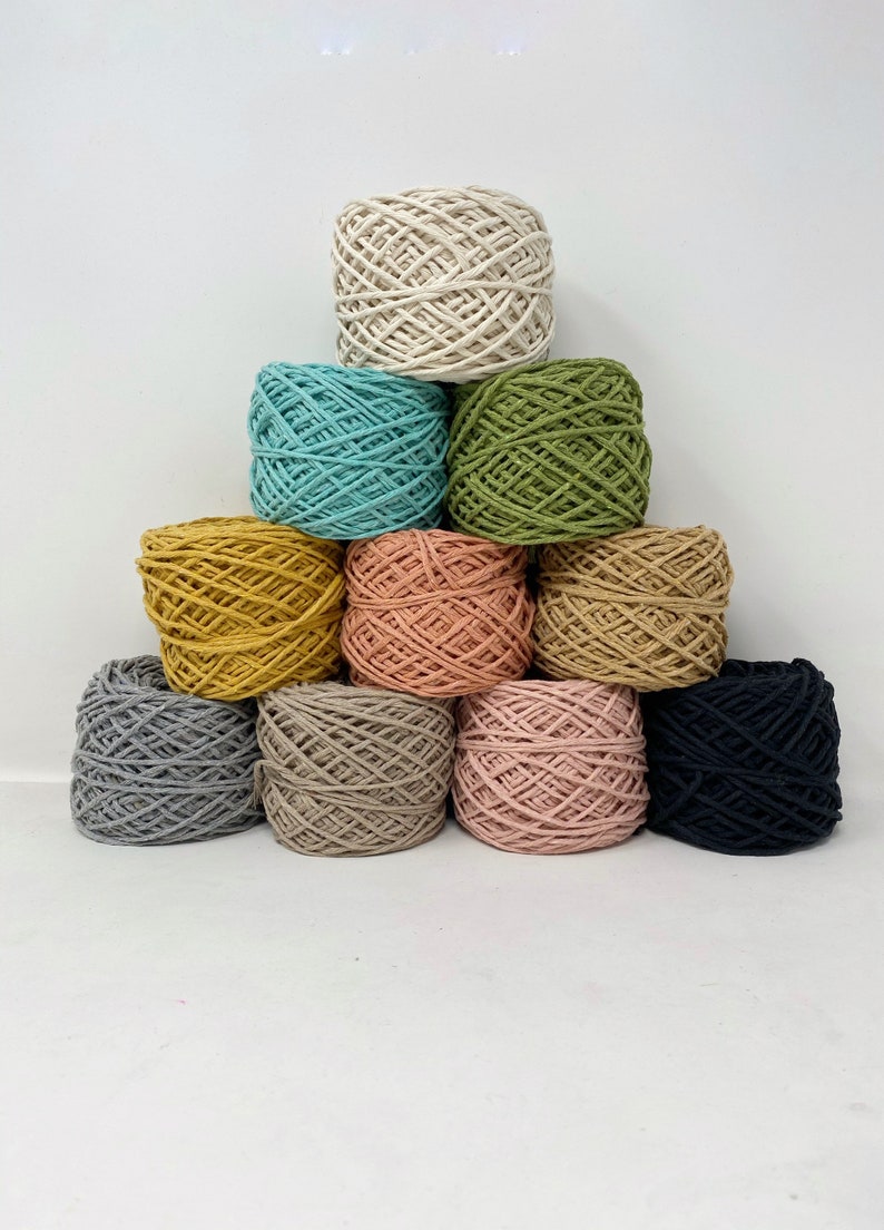 2mm Macrame String/6-pack bulk string/Colouful Warp | Etsy