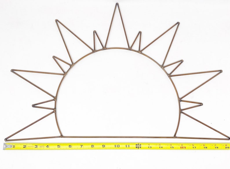 Metal Sun /copper Coloured Sun Frame/macrame/suncatcher - Etsy